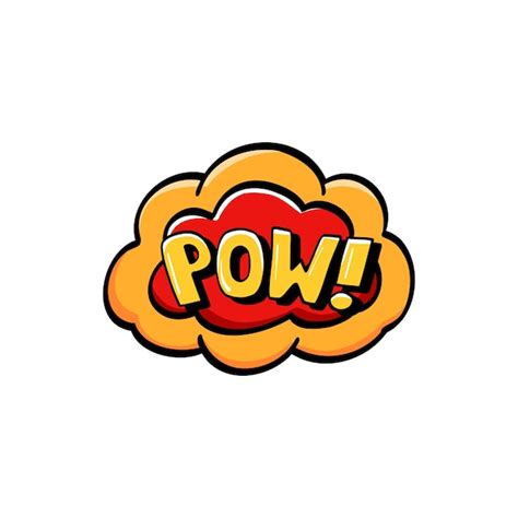 Premium Vector Speech Bubble Pow Comic Speech Bubble With Emotion