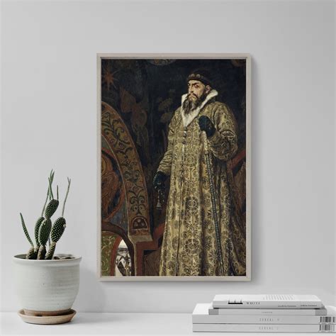 Viktor Mikhailovich Vasnetsov Iwan Der Schreckliche 1897 Gemälde Foto Poster Druck Kunst