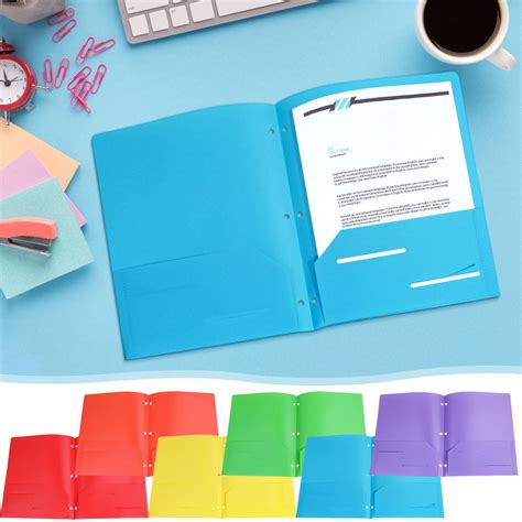 Plastic Folders With Pockets Pocket Folders Folders With Holes