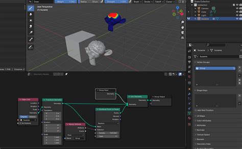 Get Vertex Group From An Object Info Blender Modeling Blender Artists Community