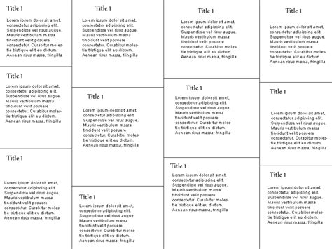 Jquery How Do I Create 4 Columns Css Float Left Without Same Height