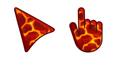 fiery lava color cursor custom cursor