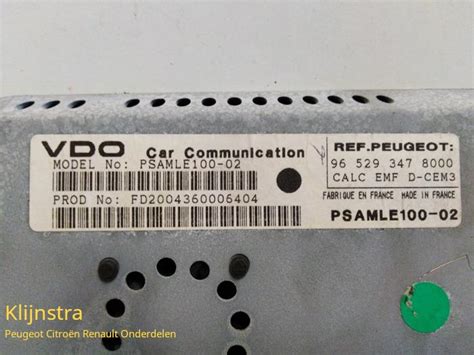 navigation module peugeot 607 2 2 16v 6563y4