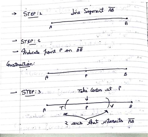 Solved Step 1 Draw A Line Segment On Your Paper Using A Straightedge