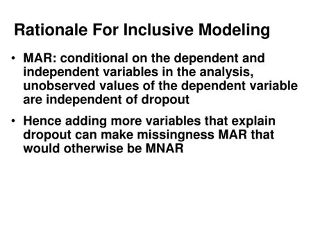 Ppt A N Analytic Road Map For Incomplete Longitudinal Clinical Trial