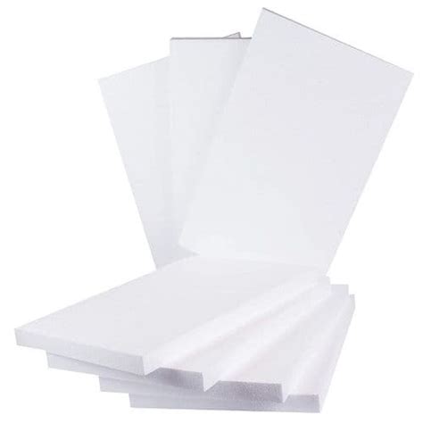 White Eps Polystyrene 1000x500x25mm Foam Sheets