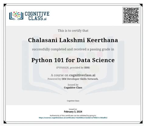 Lakshmi Keerthana Chalasani On Linkedin Ibm Python