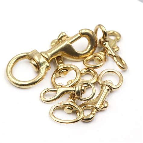 2piece Solid Brass Trigger Swivel Eye Bolt Snap Hook For Webbing