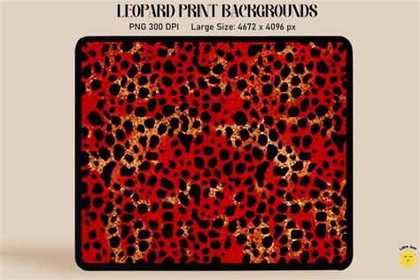Red Leopard Print Backgrounds Graphic By Lazy Sun · Creative Fabrica