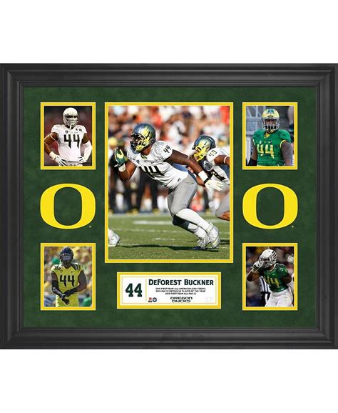 Fanatics Authentic Deforest Buckner Oregon Ducks Framed 23 X 27 5 Photo Collage Macys