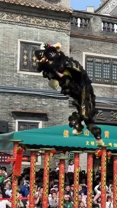 广东佛山祖庙舞狮舞狮 Youtube