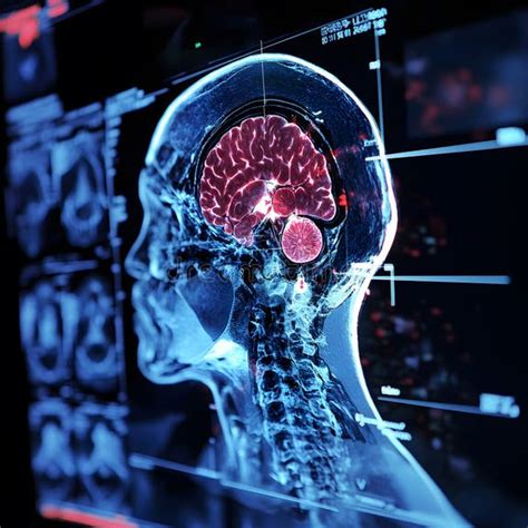 Intricate Brain Scan Digital Rendering Detailed Neural Pathways In Cool