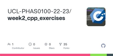 GitHub UCL PHAS Week Cpp Exercises