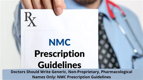 Doctors Should Write Generic Non Proprietary Pharmacological Names
