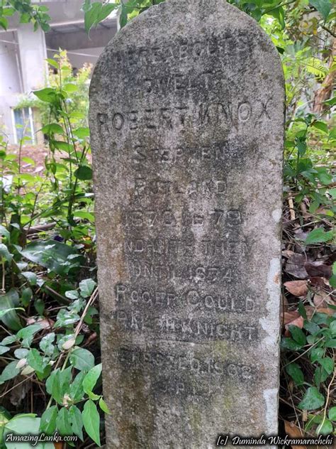 Robert Knox Memorial At Gampola Eladatta