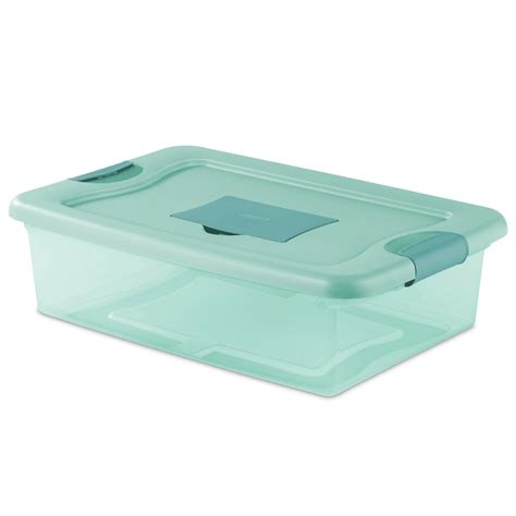 Sterilite 32 Quart Fresh Scent Stackable Plastic Storage Box Container