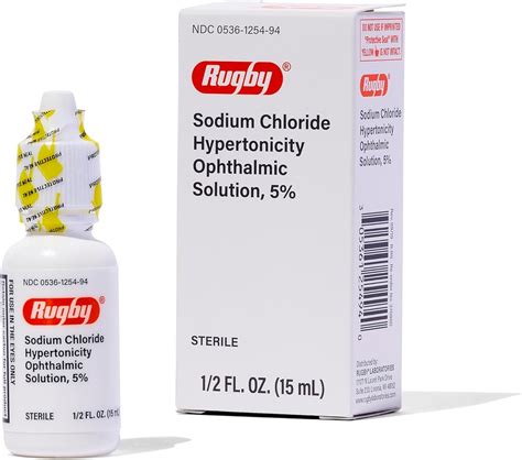 Rugby Sodium Chloride Hypertonicity Ophthalmic Eye Solution