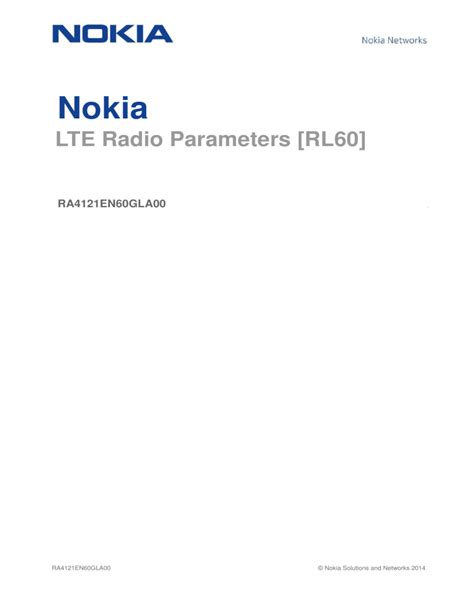 Lte Radio Parameters Training [rl60]
