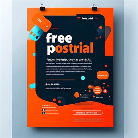 Free Trial Poster Inviting Design Clear Calltoaction Attractive Visuals