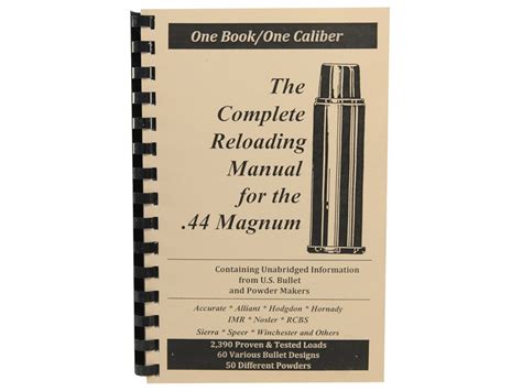 Loadbooks 44 Magnum Each Reloading Unlimited