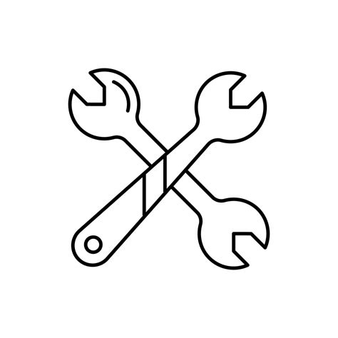Wrenches Vector Icon Illustration 23015311 Vector Art At Vecteezy