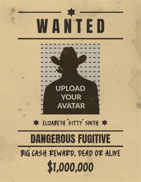 Wanted Poster Design Templates Placeit