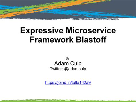 Zend Expressive Microservice Framework Blastoff Speaker Deck
