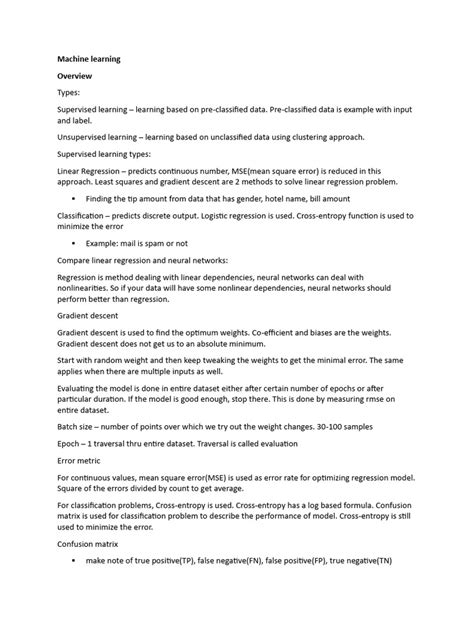 Machine Learning Pdf Mean Squared Error Artificial Neural Network