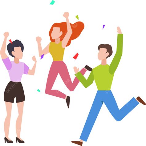 승리 승리 수상 성공한 사람들 캐릭터 승리 성공 인사 Png 일러스트 및 Psd 이미지 무료 다운로드 Pngtree