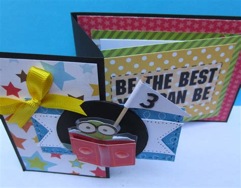 Scrapping With Christine Back To School Unfolding Card And Tutorial
