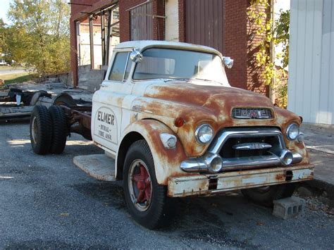 Gmc 450 This Mid 50s Gmc 450 Cab And Chassis Is A Leftove Flickr