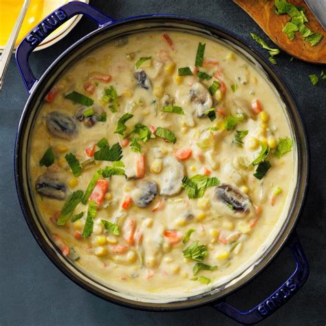 Mushroom Corn Chowder Recipe How To Make It