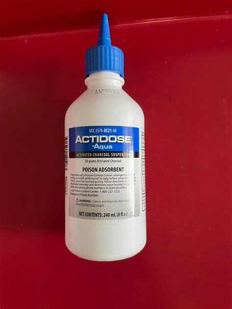 Actidose Suspension 50 Gm 240 Ml By Perrigo Co Usa
