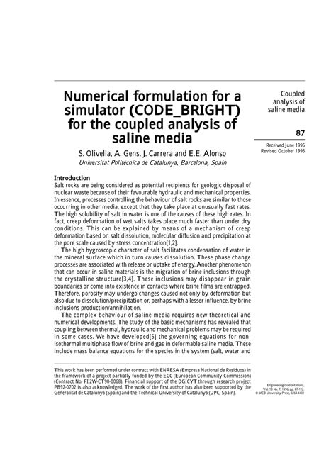 pdf numerical formulation for simulator code bright for coupled
