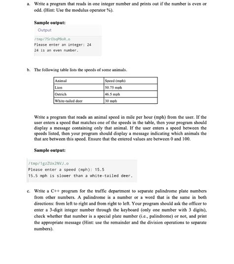 Solved A Write A Program That Reads In One Integer Number