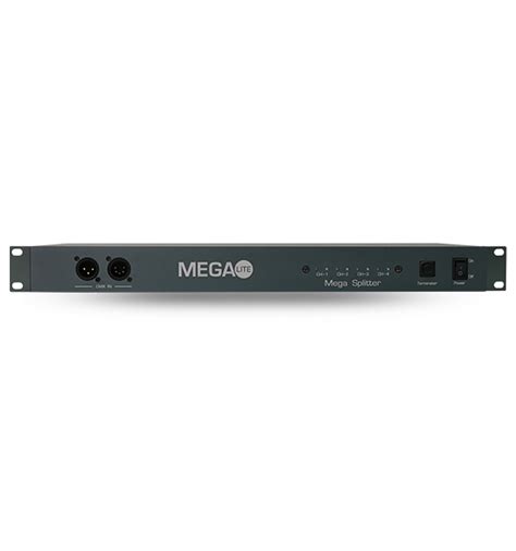 Megalite Mc1060 Mega Splitter Dmx 512 Signal Splitter With One Input And Four Outputs Goknight