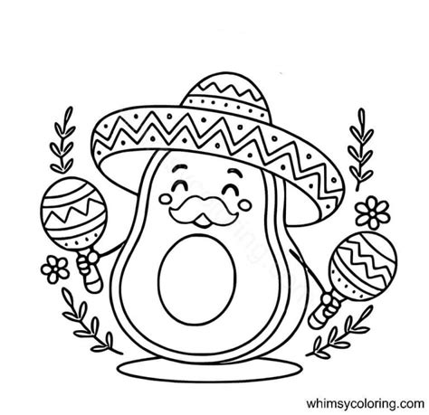 35 Free Cinco De Mayo Coloring Pages To Print Whimsy Coloring