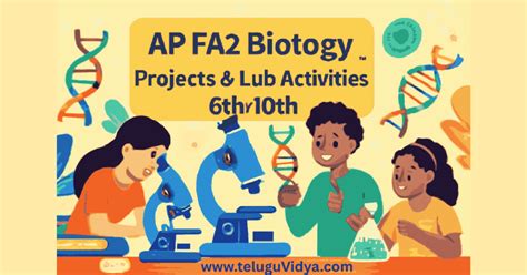Ap Fa2 Biology Projects 2025 Lab Activities For 6th To 10th Free Download Teluguvidya Ap