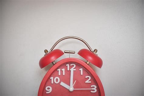 Premium Photo Red Clock