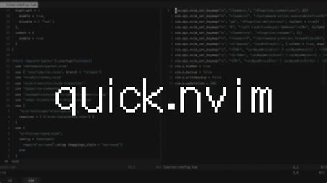 Github Albingroen Quick Nvim A Very Fast Lua Based Neovim Configuration That Uses Coc Nvim