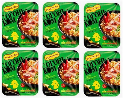 Лапша Роллтон по-домашнему курица с соусом Огненно-острый чили, 100 гр ...