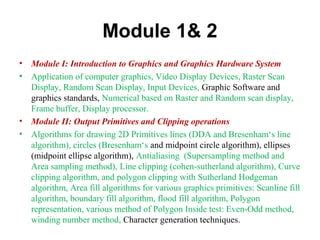 Line Drawing Algorithm And Antialiasing Techniques PPT Graphics Software Computer Software
