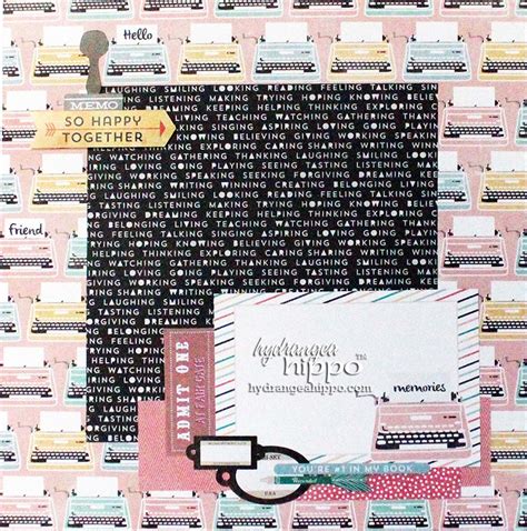 Power Scrapbooking Class 1 Layout2 May2014 Hydrangea Hippo By Jennifer Priest