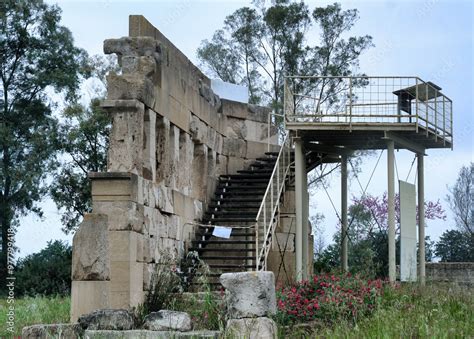 The Ancient Theater Of The Metaponto Archaeological Park Basilicata Italy Is A Well Preserved
