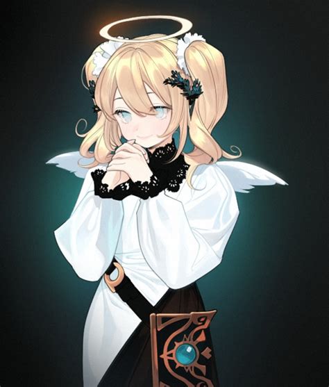Safebooru Abbystea Angel Angel Wings Barbara Genshin Impact Blonde