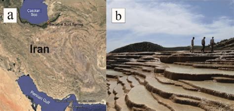 A Location Of Badab E Surt Spring In Iran And B The Beautiful View Download Scientific