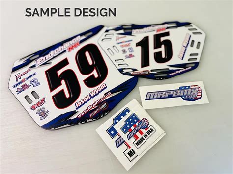 Bmx Number Plates By Mitchell Racing