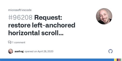 Request Restore Left Anchored Horizontal Scroll Position When