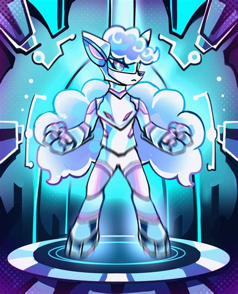 Alolan Vulpix And Ninetales As Anthro Pilot And Mech By Me Rfurry