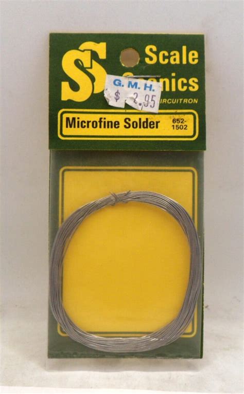 Scale Scenics 652 1502 Microfine Solder American Eagle Rail